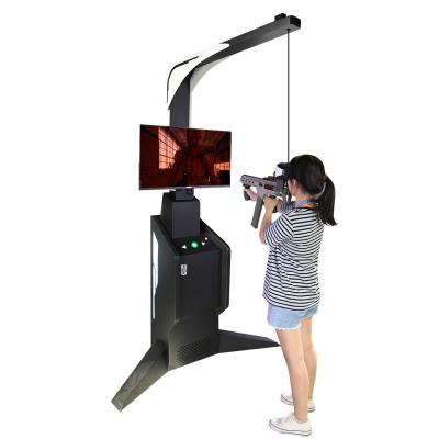 China Virtual Reality Gun Battle Games Standing Walker 9D VR Arcade Game for sale