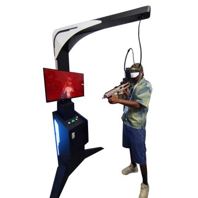 China Self Service 9d VR Shooting Simulator 1 Passenger DPVR E3C Glass YHY Vive Small Footprint for sale