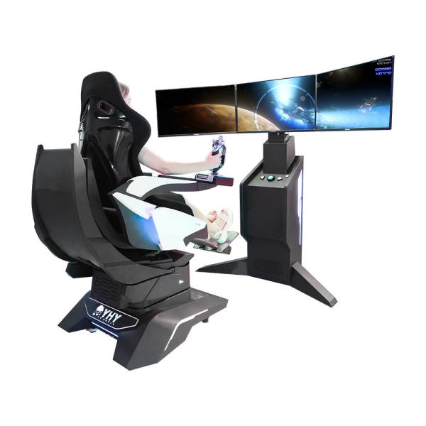 Quality Space Flight Vr Simulator 3 Axis Dynamic Platform 360 Rotate Chair Joystick for sale