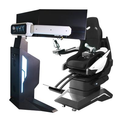 China Space Flight Vr Simulator 3 Axis Dynamic Platform 360 Rotate Chair Joystick Stick Game AR for sale