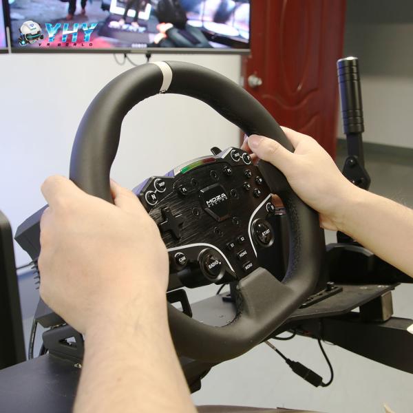 Quality Vr Car Racing Simulator Steering Wheel Driving Chair Seat Bracket Pedals Game for sale