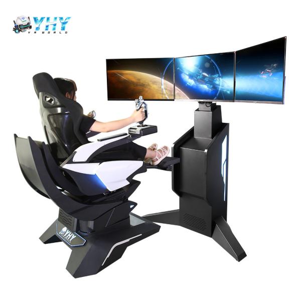 1100W Virtual Reality Flying Simulator Machine VR Monitor For Logitech X52 Joystick 9D