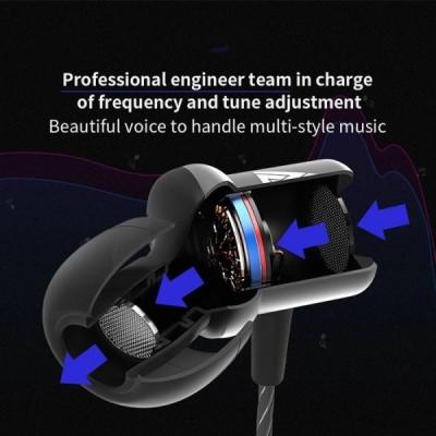 China Dynamic QKZ CK1 Noise Cancelling Sport Wired mic HIFI mobile phone headset Earphones for sale