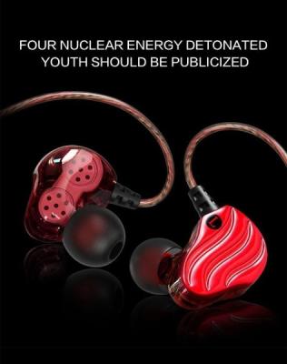China Earphones QKZ KD4 fone de ouvido Mini Dual Driver Original hybrid dual dynamic driver Headphone for sale