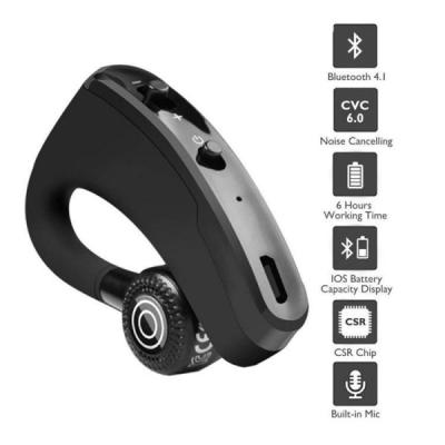 China V9 Sport EarphoneTrue Wireless Single Business Earbud Voice Control Call Driver Headset,Rotate for sale