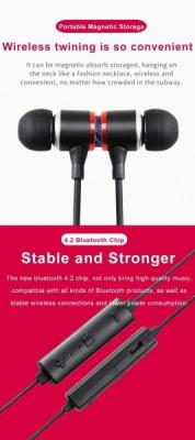 China Metal Sports BlueTooth Headphone Sweat Proof Earphone Magnetic Earpiece Stereo Wireless Headset for sale
