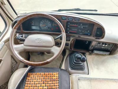 China 23 Seats Used Coaster Bus with Sealing Window Manual Transmission for sale