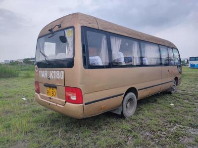 China King Long Used 23 Seater Bus Reliable Second Hand Coaster Model Left Hand Drive for sale