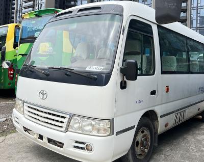 China Toyota Used Coaster Bus Euro 3 Emission Standard With LHD Steering Position Gasoline Engine for sale