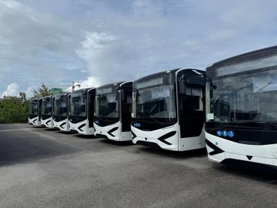 Cina Autobus urbano Zonson elettrico da 12 m, 31 posti, guida a sinistra, con 2 porte passeggeri e 30 posti in vendita