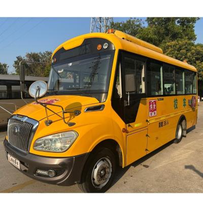 China 36-seat Diesel Engine Second-hand School Bus For Children Made In China Is Sturdy And Durable for sale
