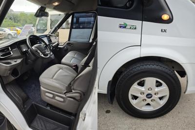 China 14-Zits Tweedehands Minibus Diesel Jiangling Transit CN-4 Bestelwagen met 145 km/u Topsnelheid Te koop
