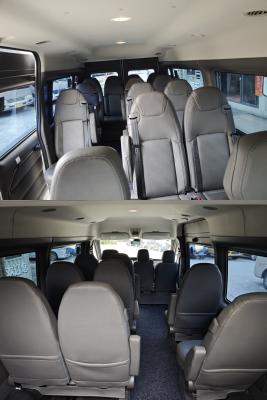China 14-Zits Tweedehands Minibus Diesel Jiangling Transit CN-4 Bestelwagen met 145 km/u Topsnelheid Te koop