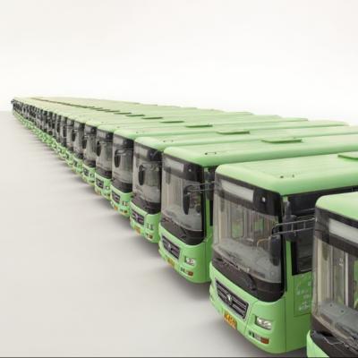 China Um ônibus diesel verde de 8 metros de segunda mão com direção à esquerda à venda