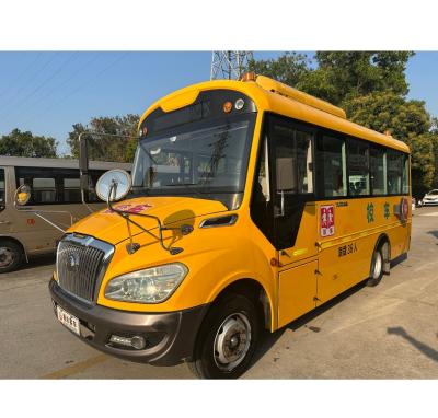 China Second-hand 36 Yellow diesel School Bus, National IV Emission Standard, Made in China for sale