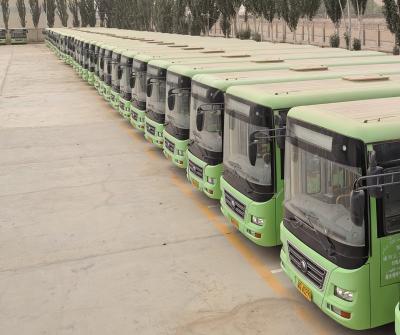 Cina Autobus urbano usato LHD da 8 metri del 2017 con design a 2 gradini e cilindrata di 3800 cc in vendita