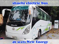 Autocarros elétricos de passageiros usados de 46 lugares Autocarros interurbanos de médio porte usados