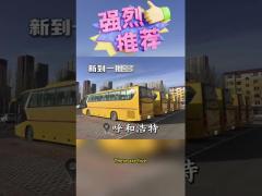 Vendita all'ingrosso di autobus di seconda mano gialli Golden Dragon da 63 posti con motore Yuchai 330 a doppio vetro