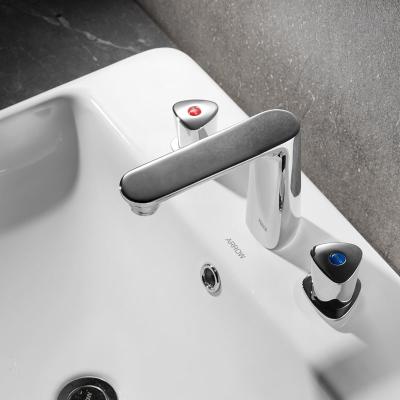 Cina La piattaforma diffusa di Chrome del rubinetto del bagno di due maniglie ha montato in vendita