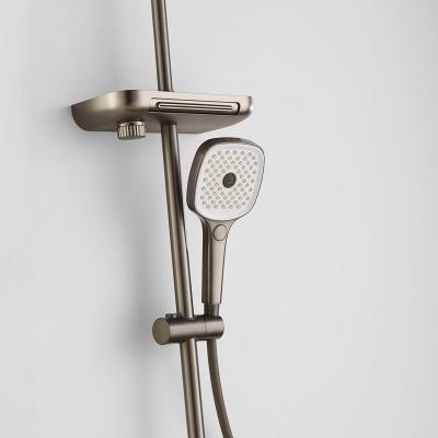 China Contemporary Hand Shower Mixer Set Hand Held Wall Mount Shower Head Round for sale