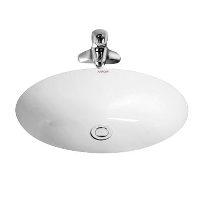 China Oval branco sob a bacia contrária 528x415x234mm com excesso à venda