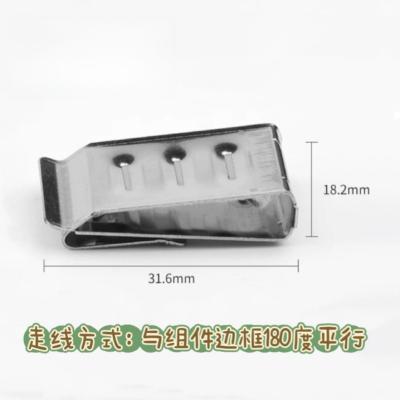 China Grampos de cabos ópticos de aço inoxidável 4 quadrados 4 fios de alumínio à venda