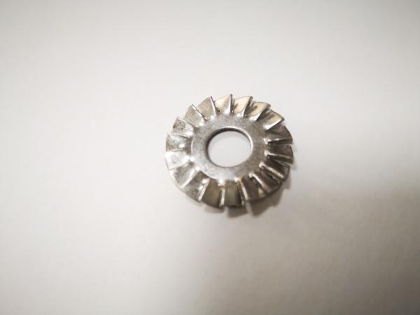 24mm circular solar conductive sheet, stainless steel, no folded edge, with teeth, photovoltaic circular grounding sheet, photovoltaic accessory