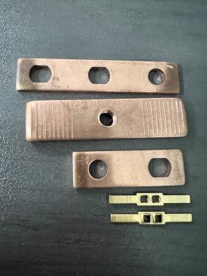 China Op maat gemaakte koperen busbalkcontactplaten    Precision Machined Electrical Terminal Pads voor aarding, elektriciteitsdistributie en schakelaars Te koop