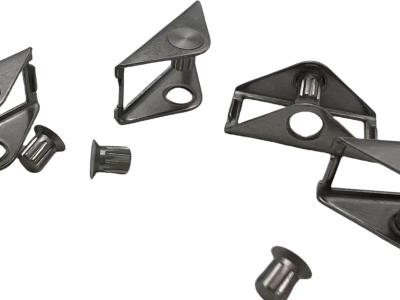 China Precision stamping triangular metal bracket connector fixture, used for reinforcing the corners of aluminum profiles for sale