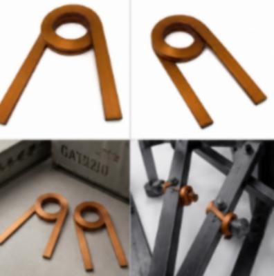 China Heavy-Duty Flat Wire Torsion Spring | 6mm Width High Torque for Gym for sale