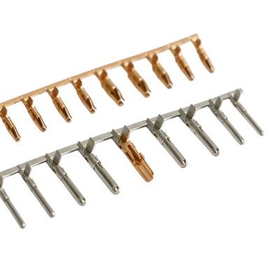 China Gold Plated Continuous Strip Crimp Terminal Pin & Socket Contacts for Automated Assembly with High Conductivity for sale