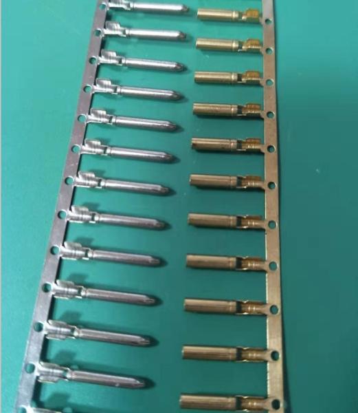 Ottone su ordinazione di precisione che timbra Pin delle anse terminali delle parti per il connettore di cavo