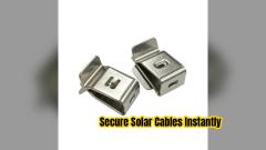 Durable Stainless Steel PV Cable Clips for Solar Panels
