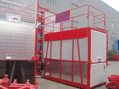 中国 赤 3 の 200kg 積載量の双生児のおり SC200 の持ち上がる建物はエレベーターを高く上げます 販売のため