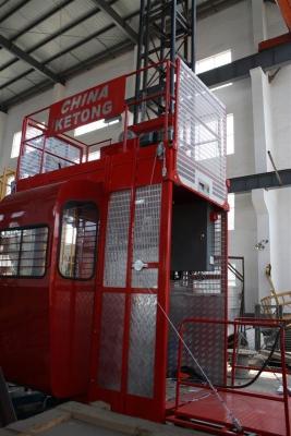 China O material de construção dobro da gaiola iça 36m/min 60HZ Ketong SC200 200TD à venda