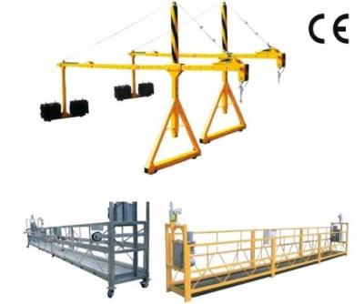 Cina Sistemi dell'impalcatura della culla della piattaforma sospesi funzionamento giallo di livello per pulizia della costruzione in vendita