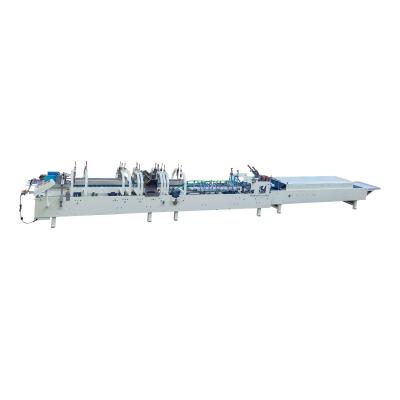 China ZH-1050D Large Lock Bottom Box Gluer with 280 m/min Speed for 210-700gsm Cardboard and Double Pressing Table for sale
