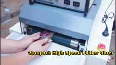 ZH-500 Mini Folder Gluer Compact easy operation gluer box folding gluing machine