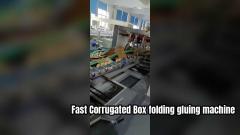 High Speed Corrugated Folder Gluer Machine for Packaging