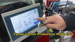 ZH-500 Pro intelligent folder gluer mini one-click start memory setting