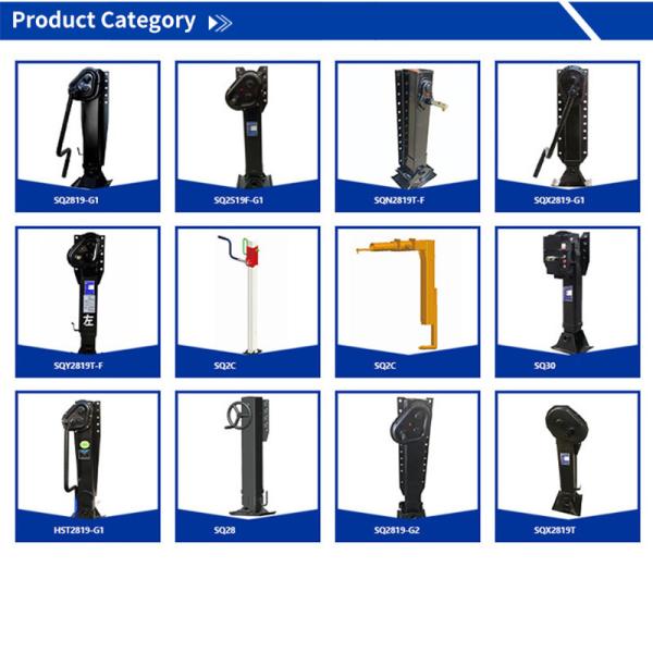 Quality Truck Trailer Jack Landing Leg 28t Jost Fuwa Type Landing Gear for Heavy Duty for sale