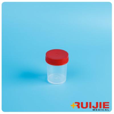 China Laboratory Supplies yellow and red colors plastic urine container for sale