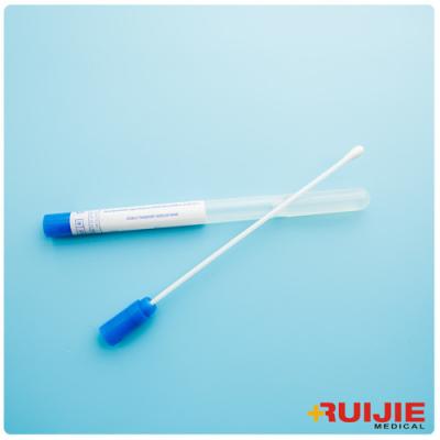 China Laboratory Supplies blue color plastic Transport Swab with medium for sale
