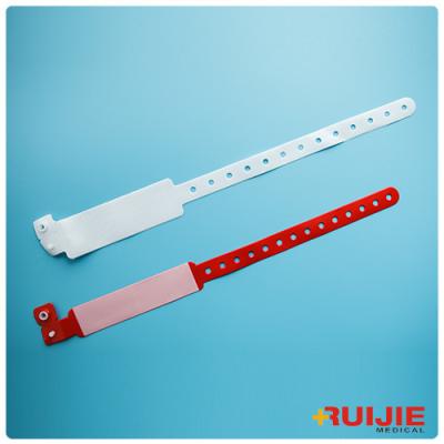 China ID Bracelet red color PVC material child/adult write on ID Bracelet for sale
