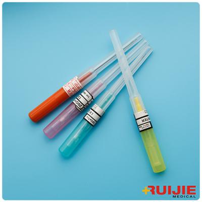 China IV Cannual  yellow,blue colors PTFE / FEP / PU  material pen type  IV Cannula for sale
