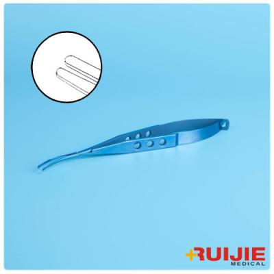 China Microsurgery Instrument Titanium Material Medical Instruments Ophthalmic Jaffe-Blaydes Lens Forceps for sale