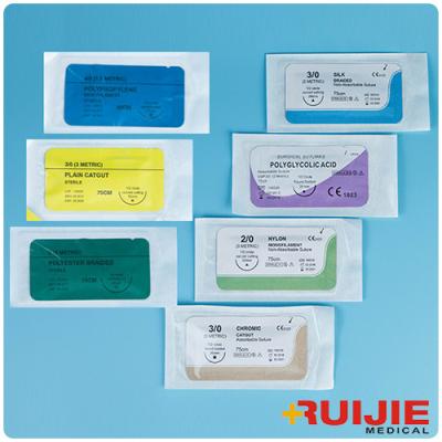 China disposable medical supplies Surgical Suture (Plain/Catgut/Silk/Nylon/ PGA/PDA) with Ce, ISO & FDA for sale