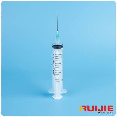 China High Quality Plastic Transparent Disposable Medical Syringe with Needle for sale