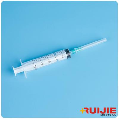 China Plastic Material Transparent Disposable Medical Three Part Syringe with CE ISO for sale