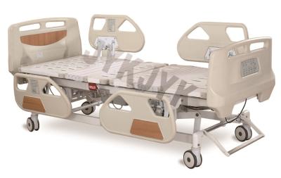 China Hi Low Tilting Intensive Care Unit Bed Heavy Duty Hospital Bed Coated Steel for sale